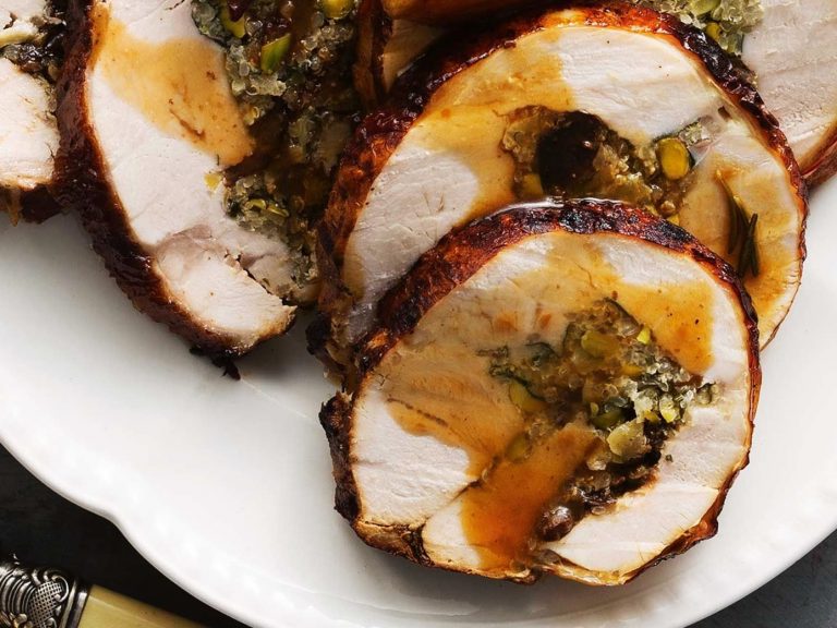 Pechuga de pavo rellena al horno | Receta Fácil